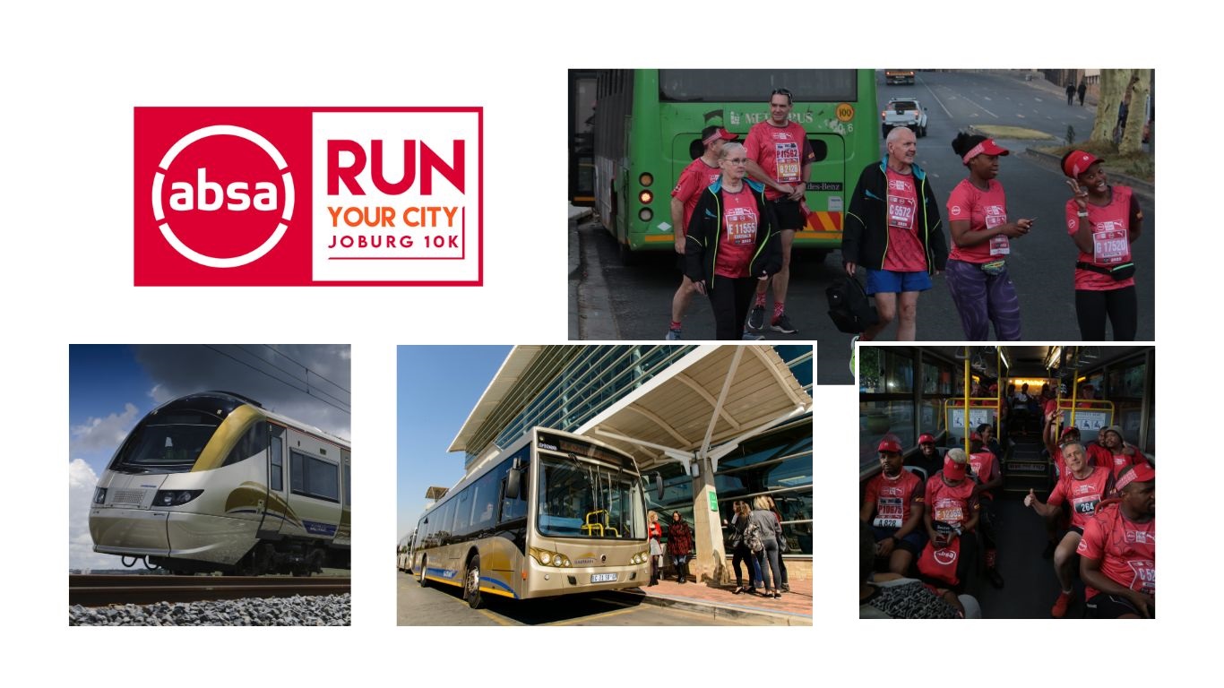 Absa RUN YOUR CITY JOBURG 10K recommends City Transport for a smooth ...